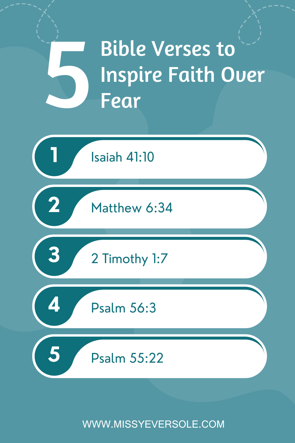 5 Bible Verses to Inspire Faith Over Fear - Missy Eversole